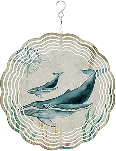 Amazon.com: Hanging Wind Spinners Outdoor Sea Whale Underwater Starfish ...