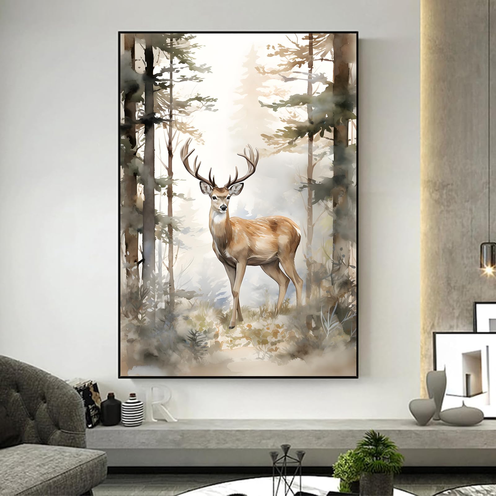 Abstract Deer Paintings