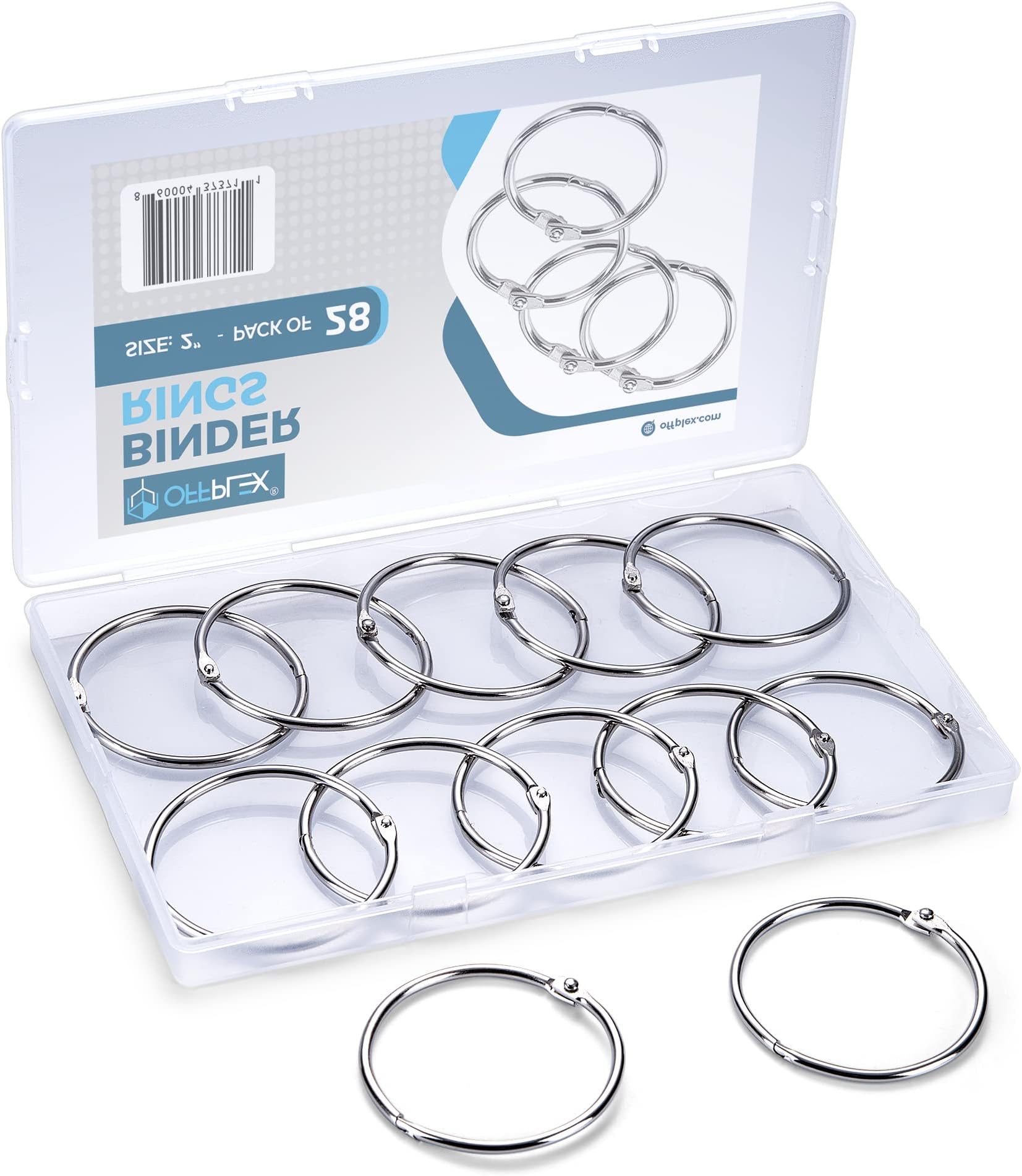 Amazon.com : Antner Binder Rings 1 Inch Metal Book Rings for Index ...