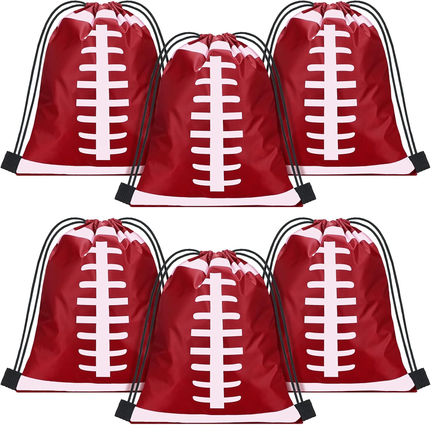 Amazon.com | Shappy 6 Pcs Large Sport Drawstring Bag Sports Ball ...