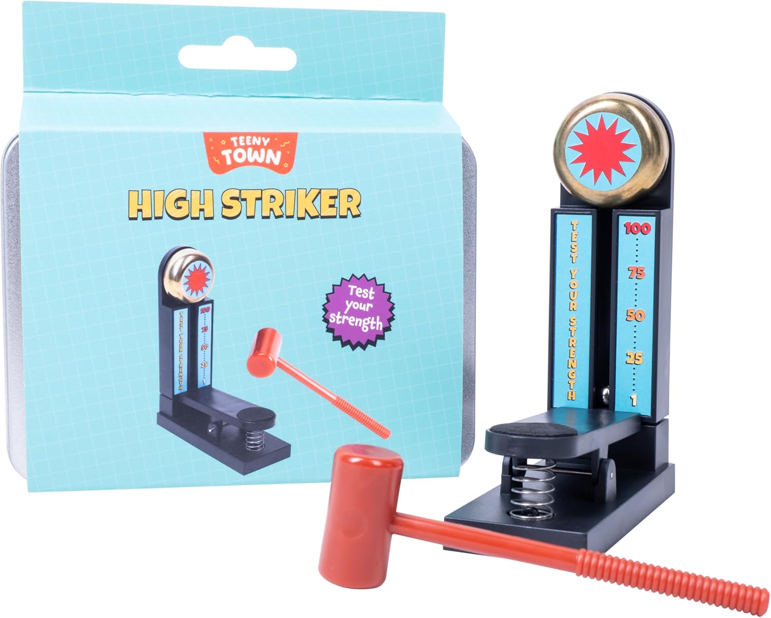 Amazon.com: Fizz Creations Teeny Town High Striker – Miniature Carnival ...