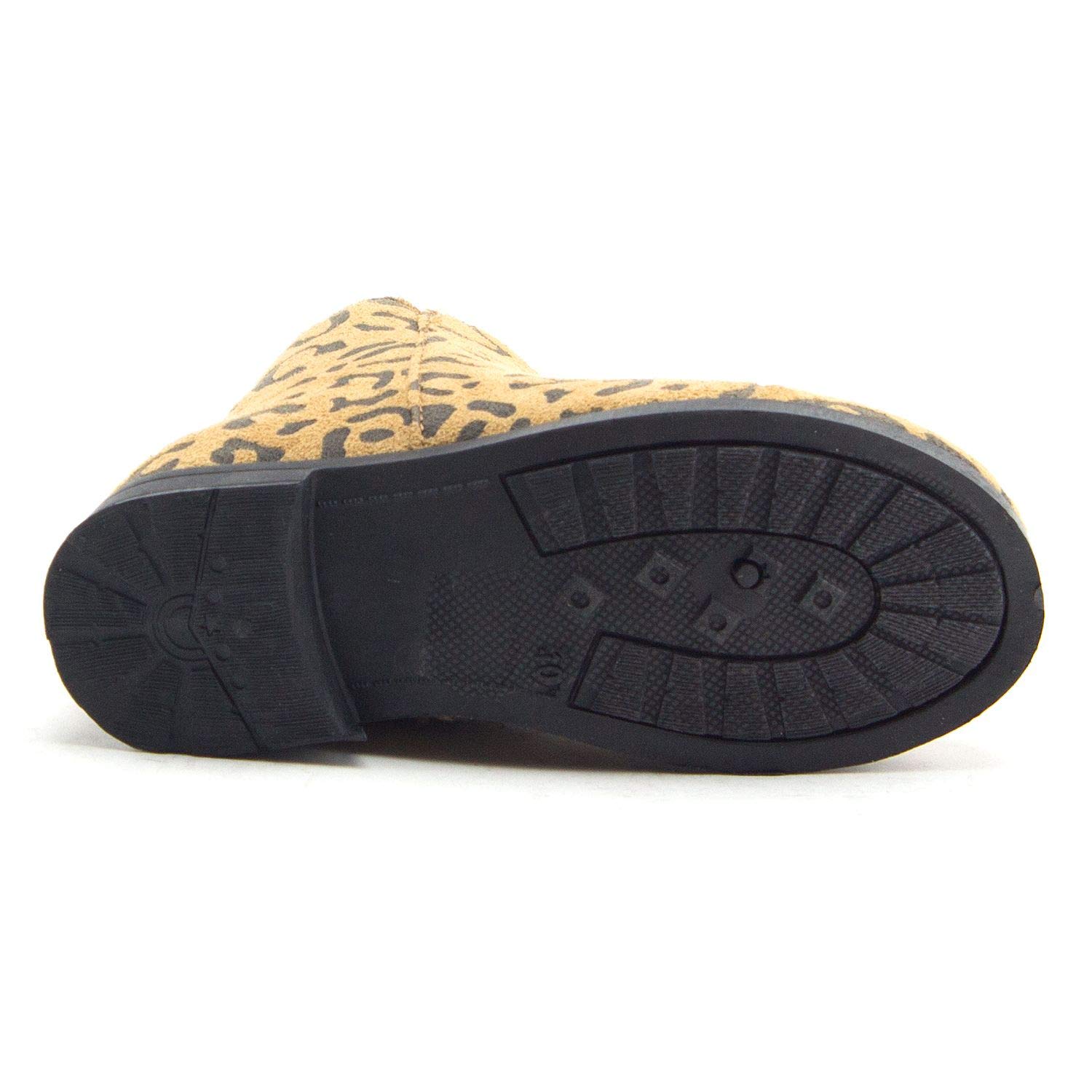 Snapklik.com : Jazame Girls Ankle High Zipped Suede Leopard Print Dress ...