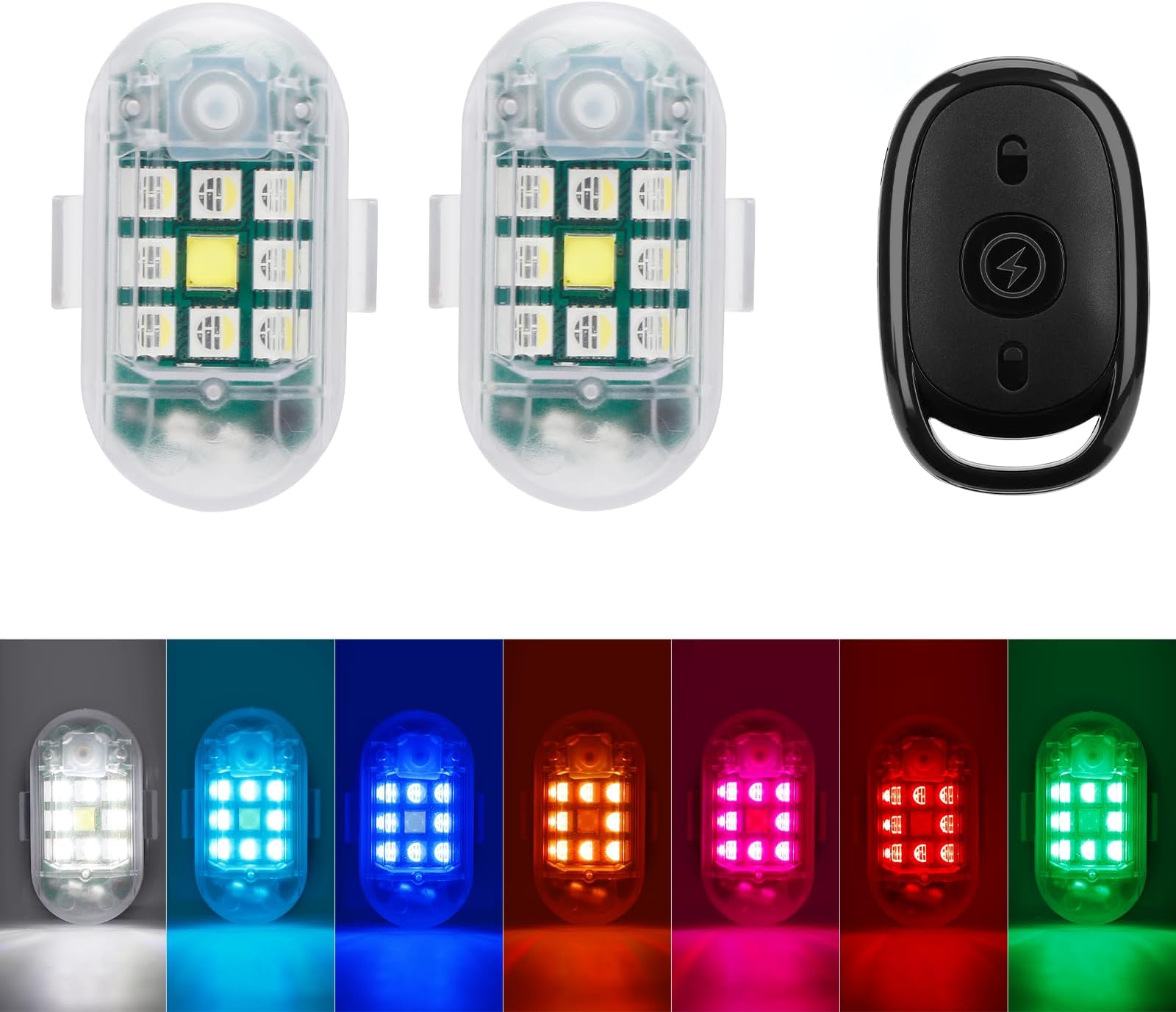 Amazon.com: ANKI HAPPIGO 4PCS LED Strobe Drone Lights with Remote, 16 ...