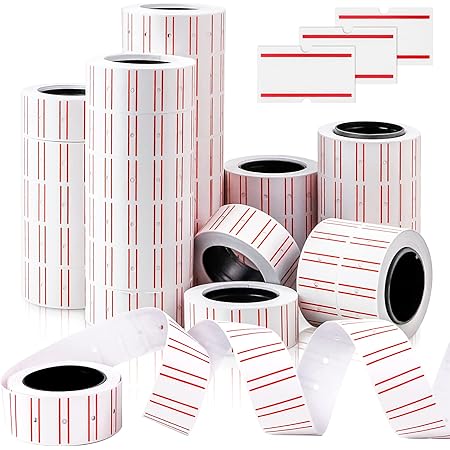 Amazon.com : MotBach 15000 Pcs 30 Rolls Price Machine Labels Paper ...
