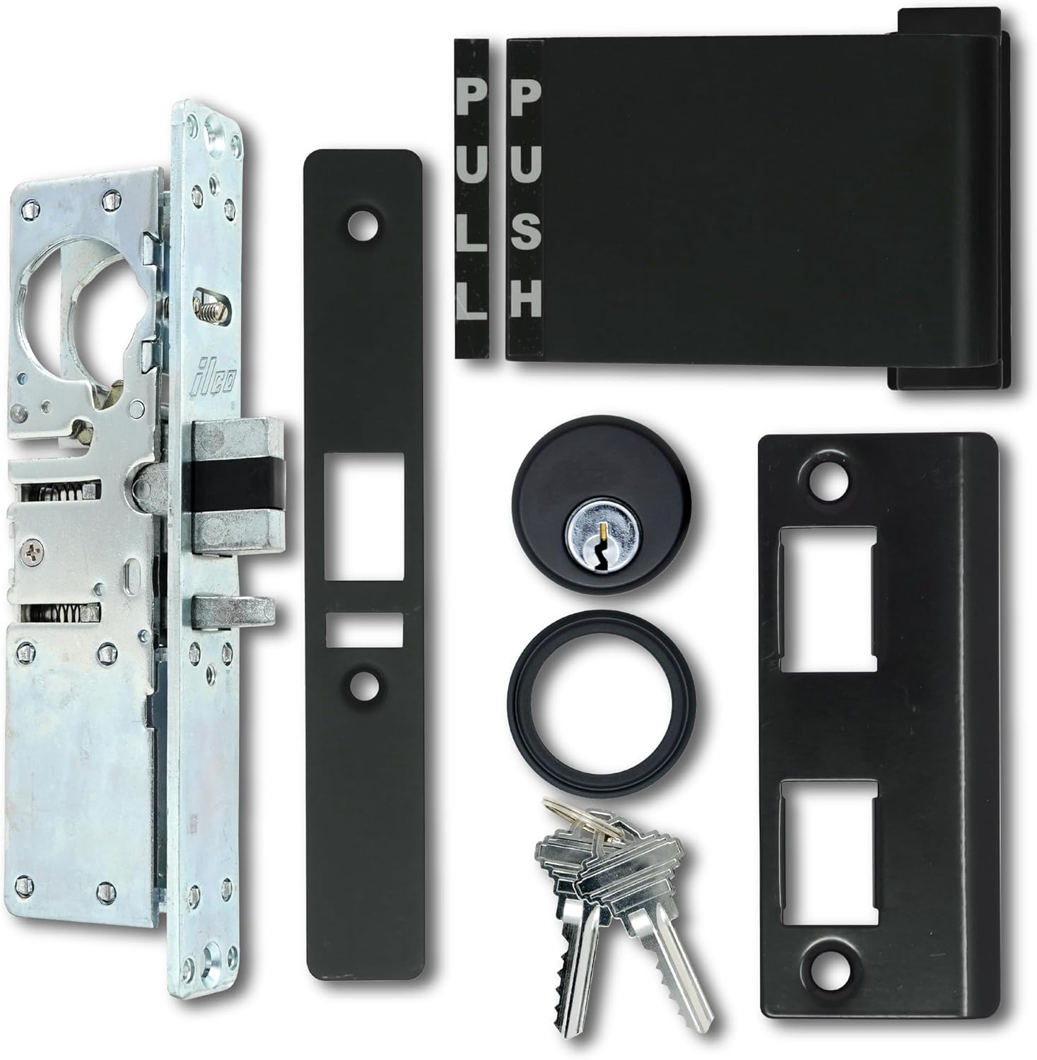 Summit Doorware Storefront Door Mortise Deadlatch Lock & Exit Paddle ...