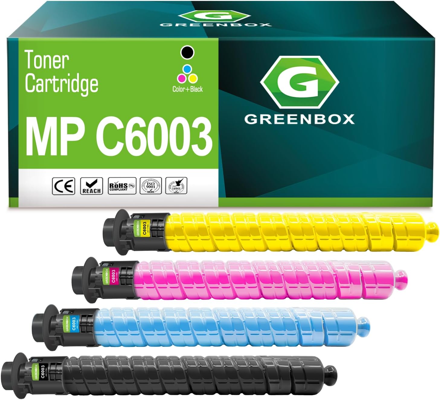 Amazon.com: GREENBOX MP C6003 Toner Cartridge Compatible for Ricoh MP ...