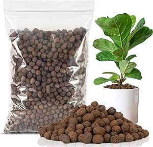 Amazon.com : Sukh Clay Pebbles for Plants - 9.17OZ Pebbles for Indoor ...