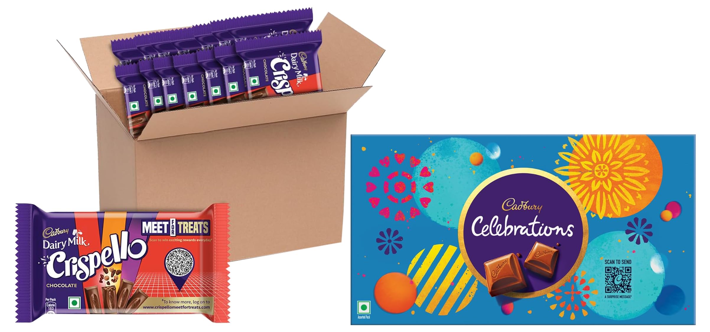 Cadbury Celebrations Chocolate Gift Pack - Assorted, 130.9g- Pack of 4 ...