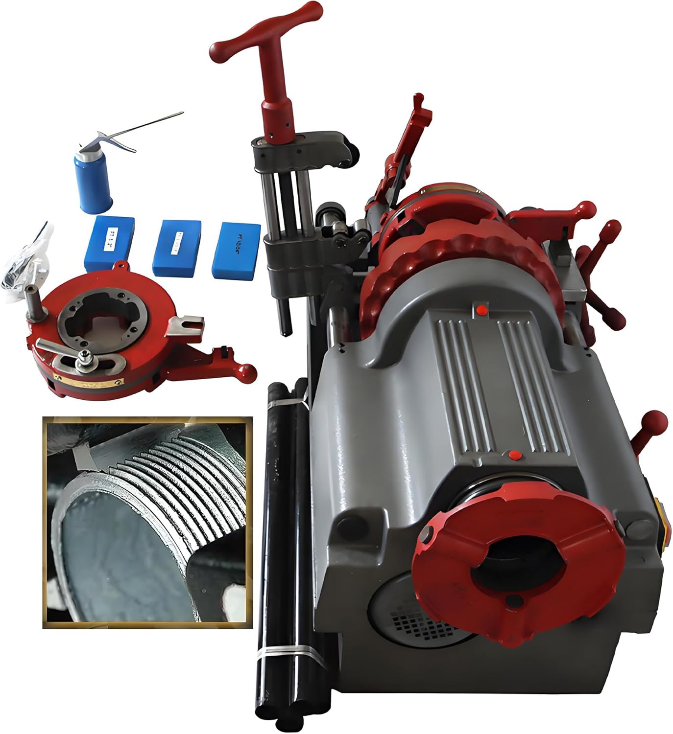 HayWHNKN Pipe Threader Machine, Electric Pipe Threading Machine 1/2" to ...
