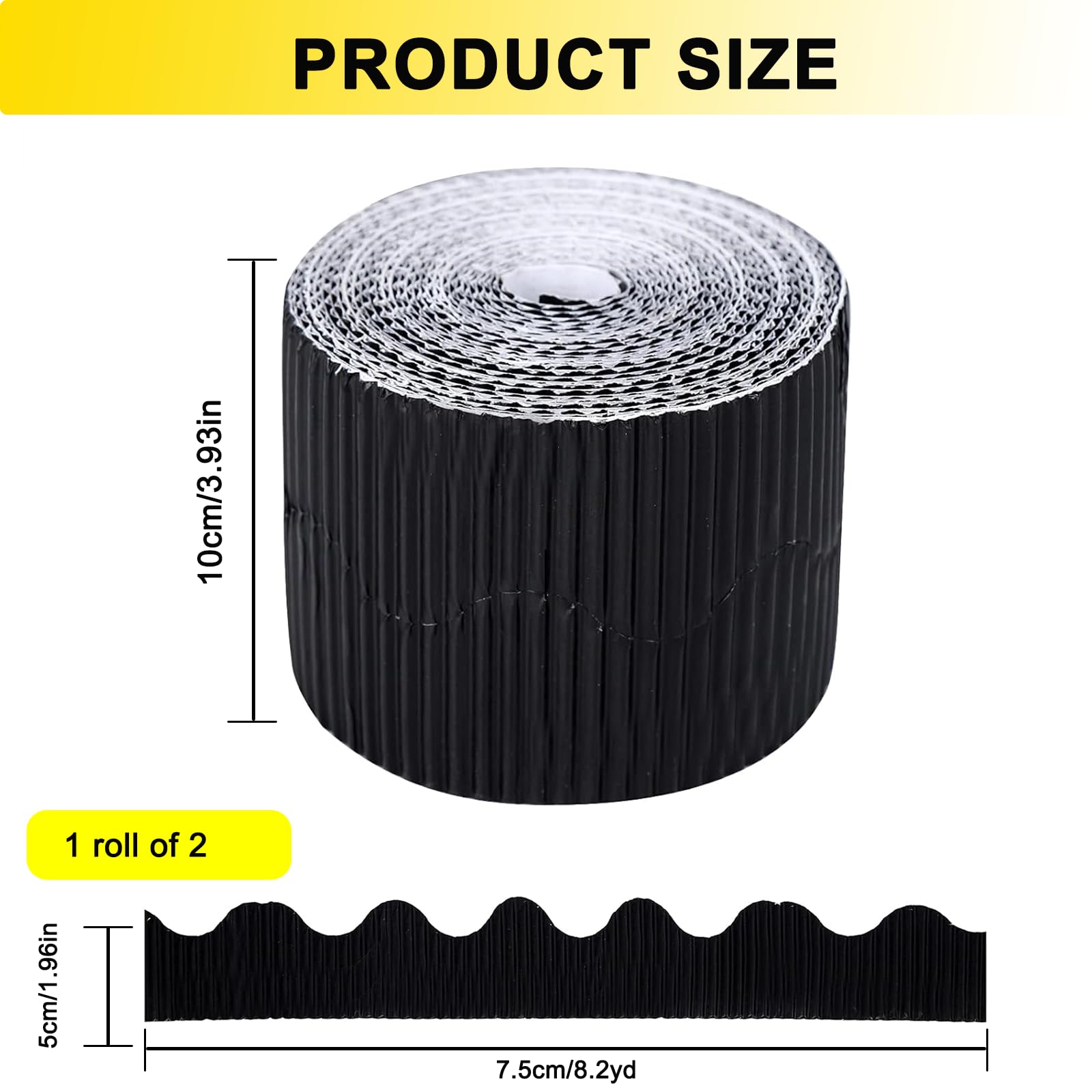 Corrugated Display Borders, 15M/Rolls Displays Border Rolls Corrugated ...