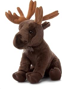 Amazon.com: The Petting Zoo Moose Stuffed Animal Plushie, Gifts for ...