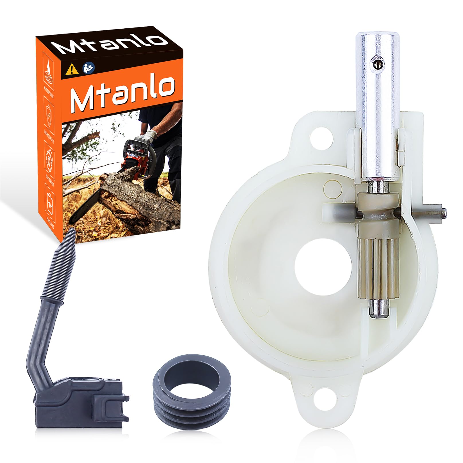 Amazon.com: Mtanlo Oil Pump Worm Oiler Gear Kit For Husqvarna 36 41 136 ...