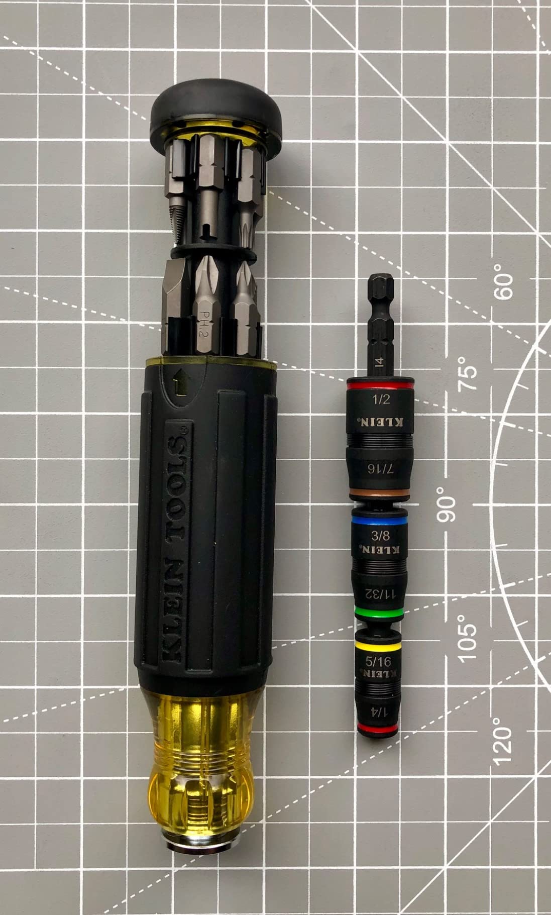 $6/mo - Finance Klein Tools 32304 Screwdriver, 14-in-1 Adjustable ...