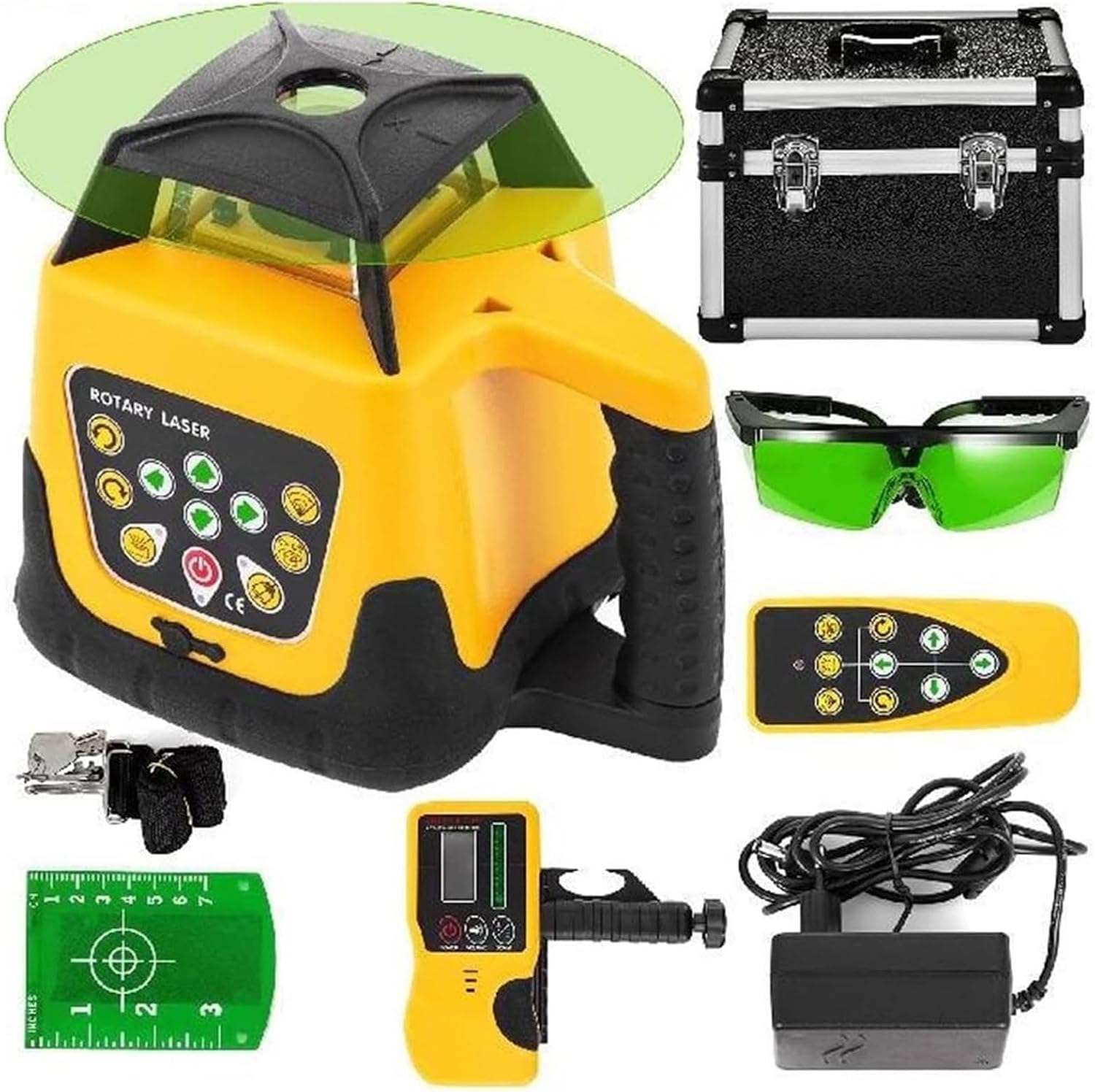 Self-Leveling Rotary Laser Level Kit,360° Self Leveling 500m Vertical ...
