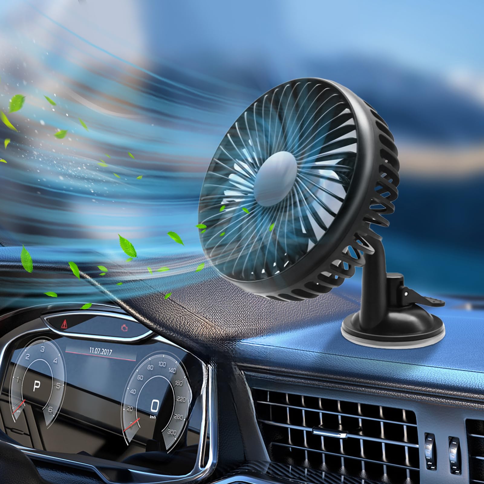 Ventilatore Per Auto Ventilatore Da Scrivania, Potente Ventilatore Da