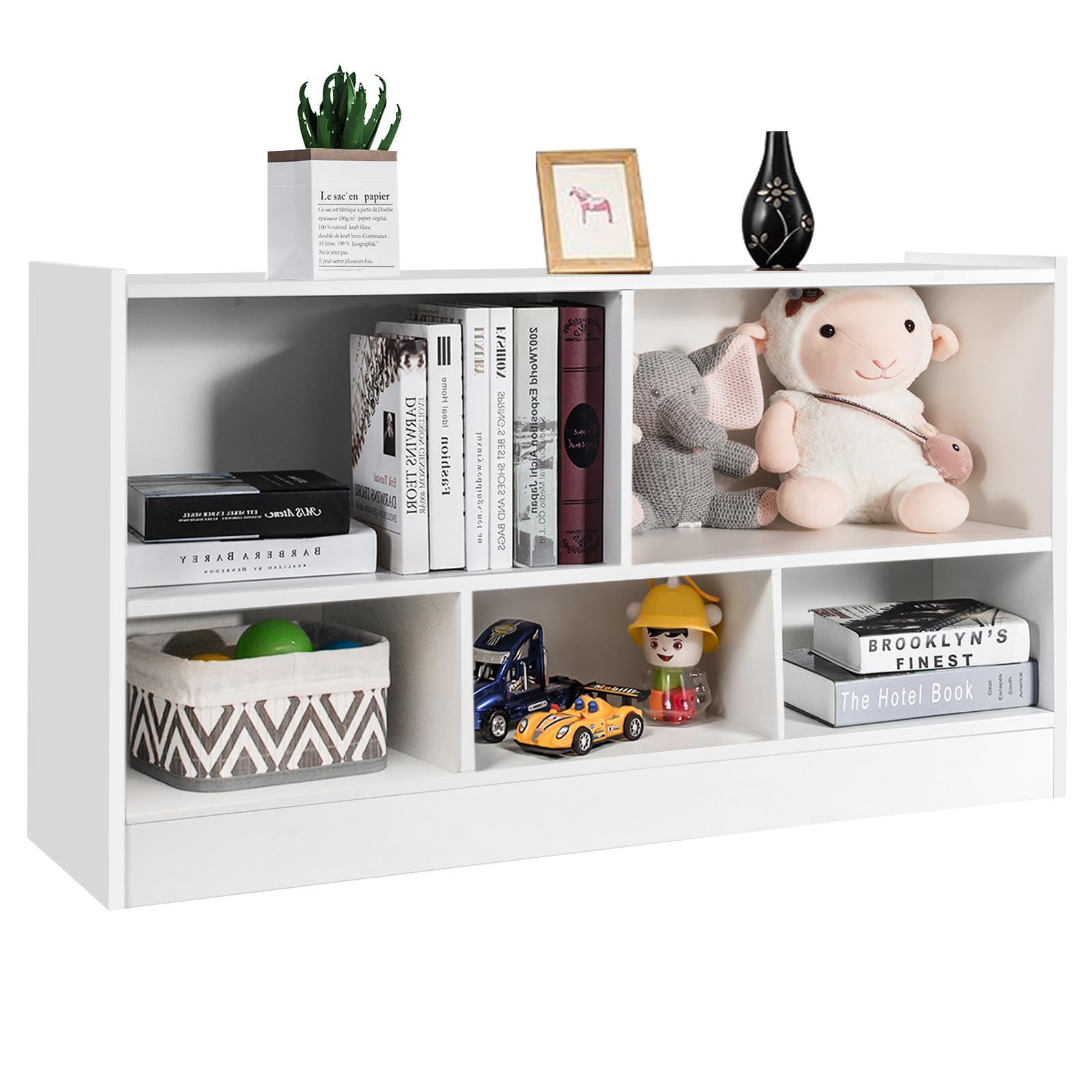 Amazon.com: SILKYDRY 5 Cube Storage Organizer, 2-Tier Horizontal ...