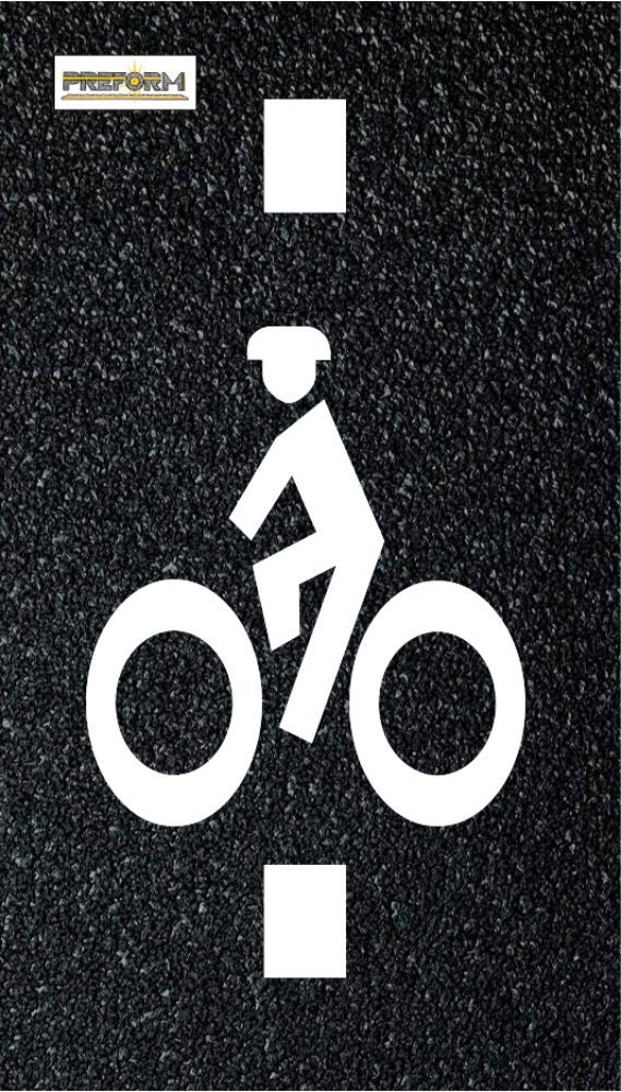 Preformed Thermoplastic Bike Lane Symbols Bike Loop Detector Symbol ...