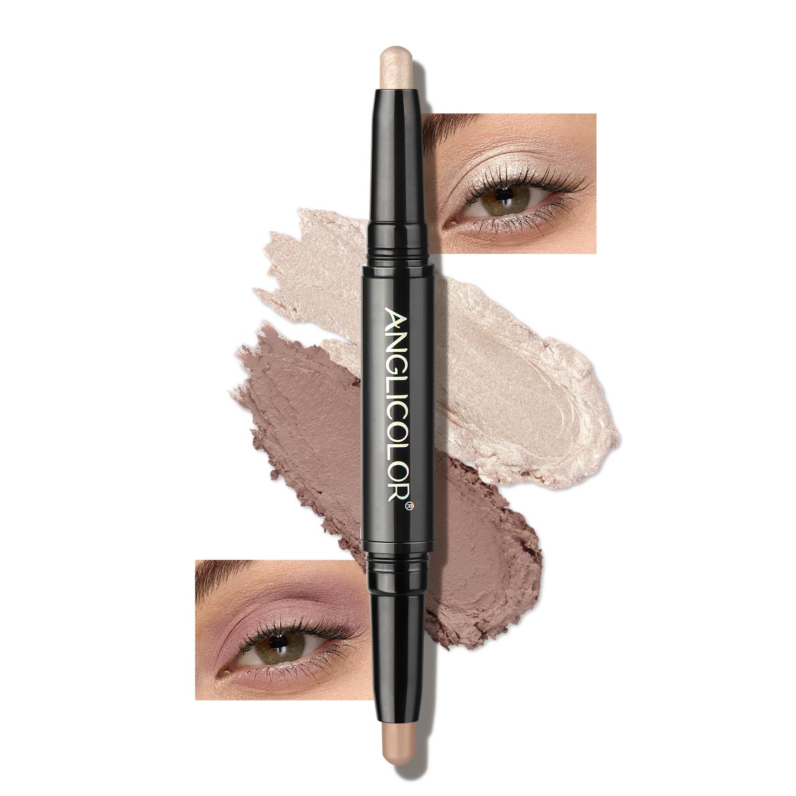 Anglicolor Eye Shadow Sticks,Pearlescent Matte Dual Color Cream ...