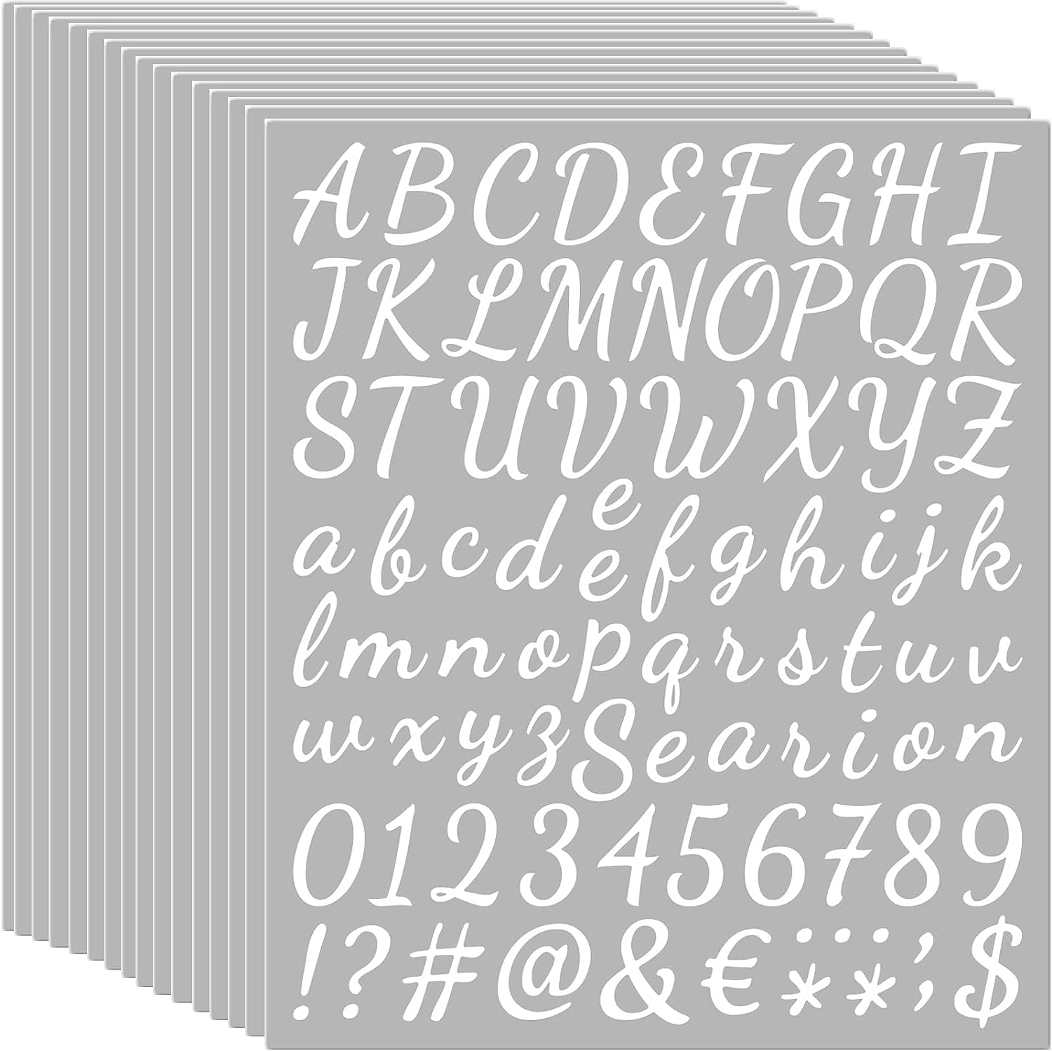 Amazon.com: 8pcs Vinyl Letters Stickers, 1 inch 2 inch Capital Alphabet ...