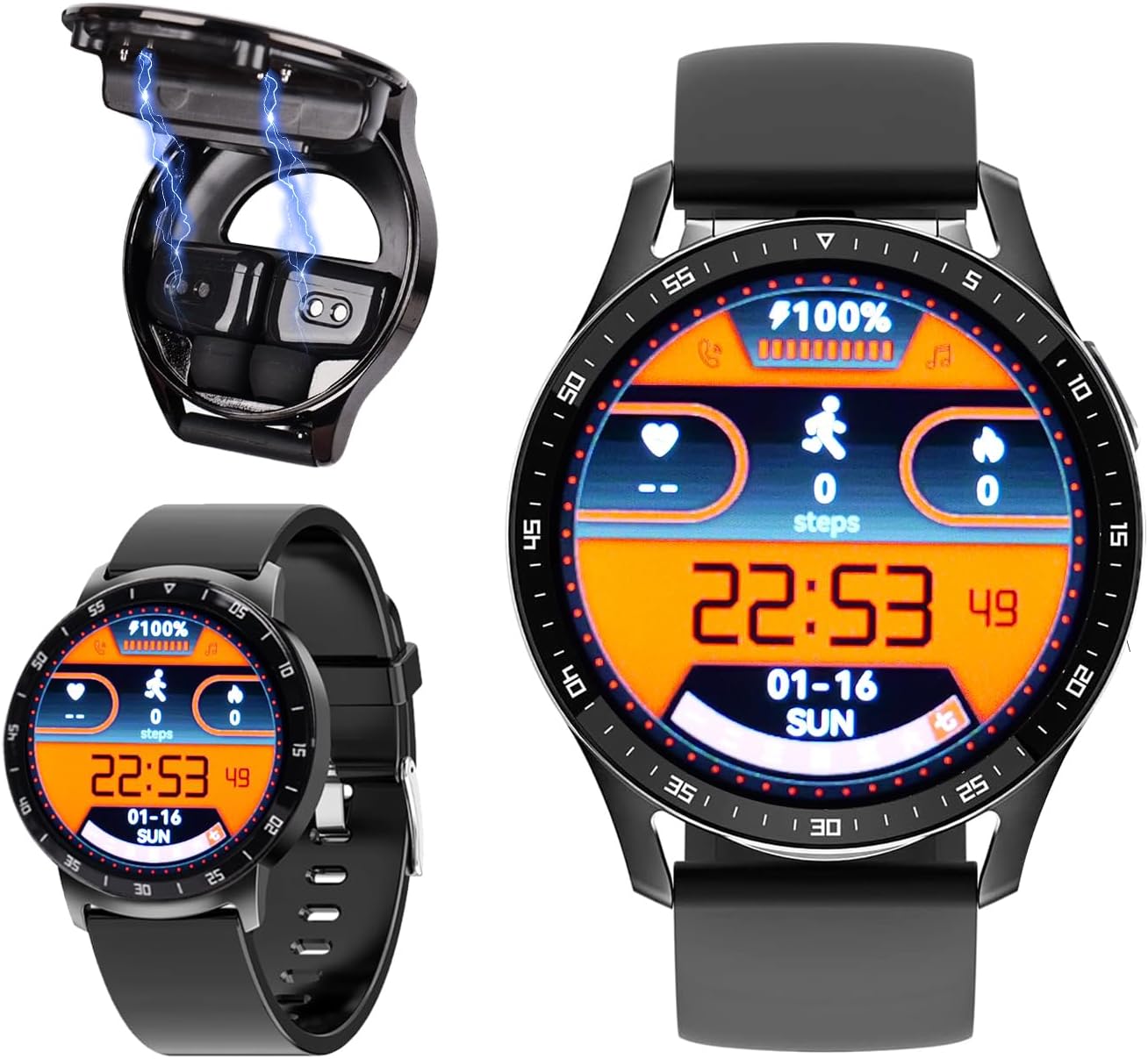 Amazon.com: SEMAIZON Smart Watch with Earbuds, 2 in 1 Sports Watch with ...