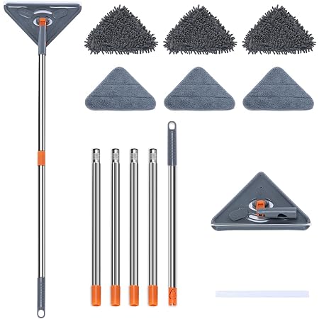 Amazon.com: Wall Cleaner with Long Handle - 92 Inches Wall Mop Triangle ...