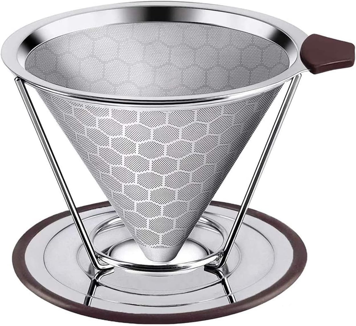 Pour Over Coffee Dripper, Reusable Coffee Filter Durable Stainless ...