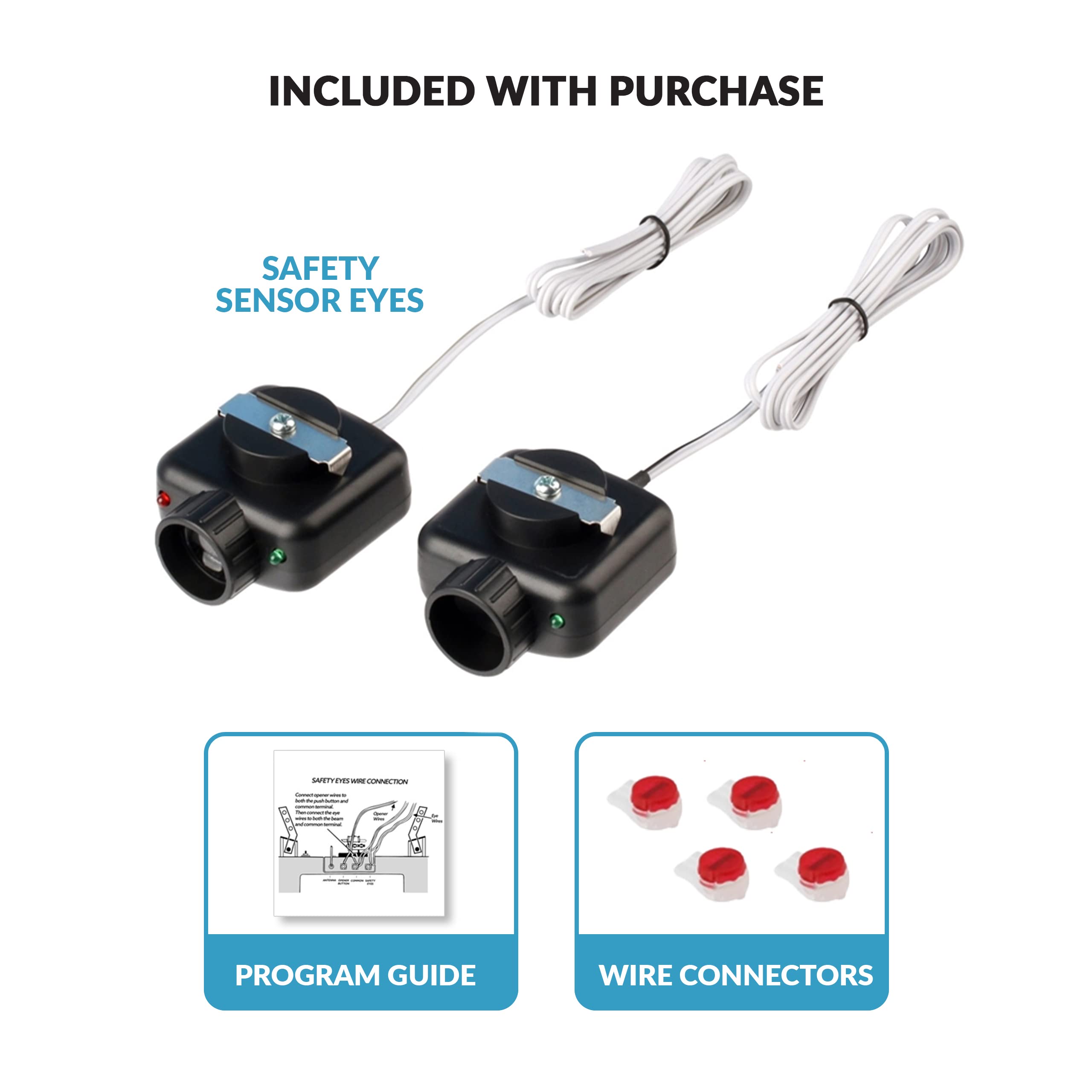 Snapklik.com : Garage Door Safety Sensors Beam Eyes Replacement For ...