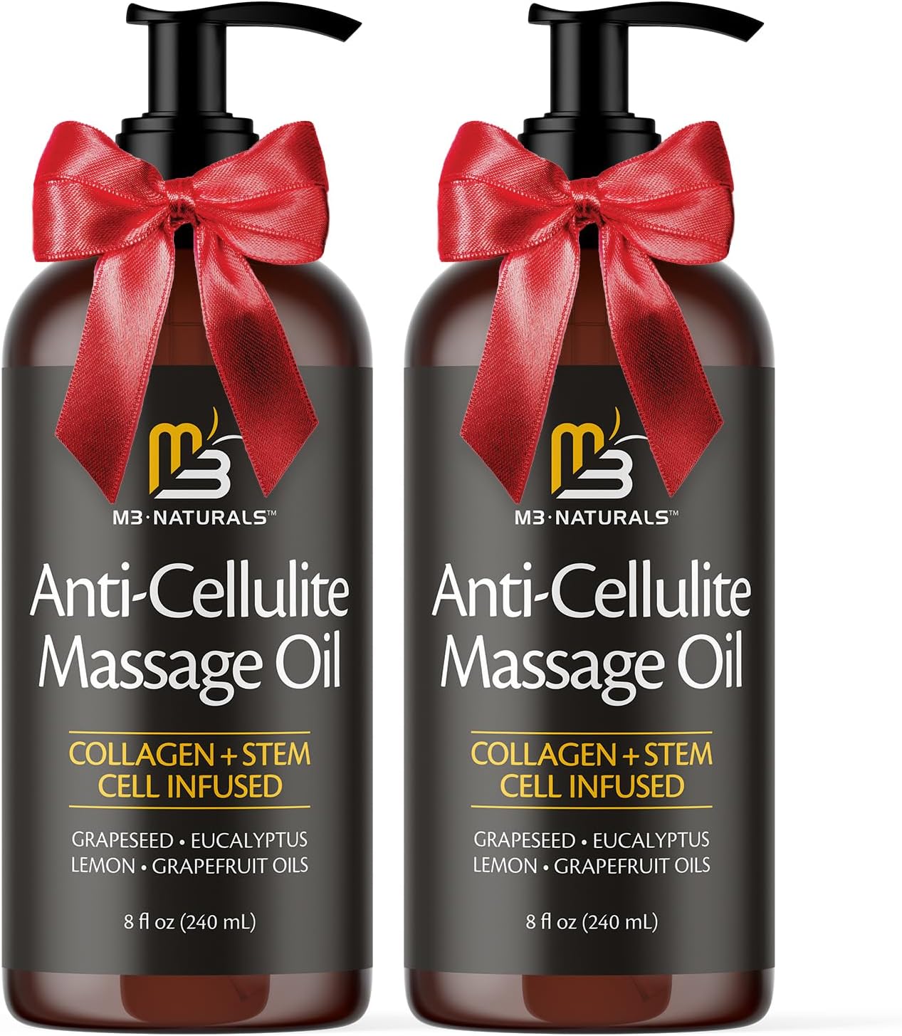 Amazon.com : Anti-Cellulite Massage Oil, 2 Pack, Collagen and Stem Cell ...