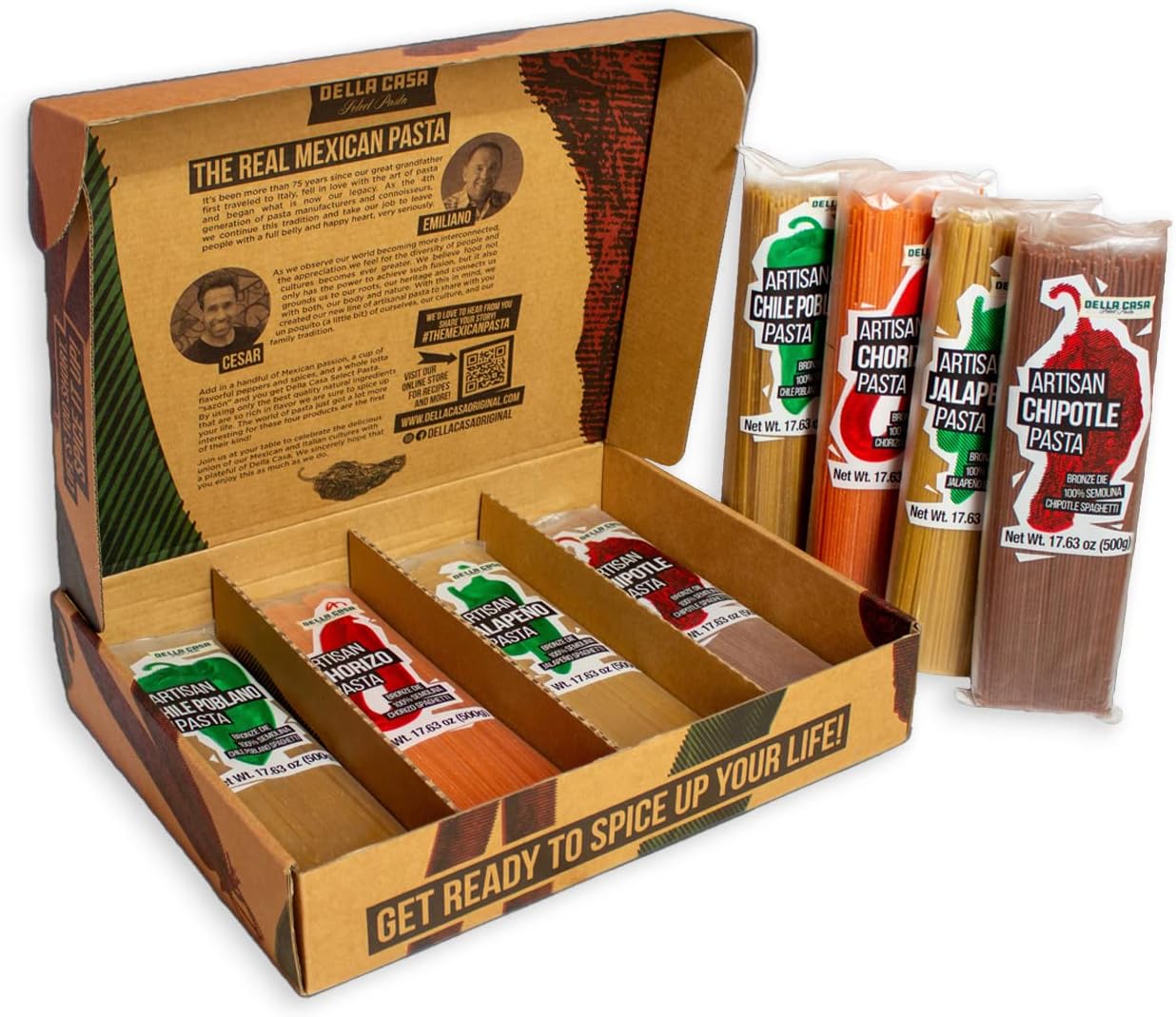 Amazon.com : DELLA CASA SELECT PASTA -Premium Artisan Flavored ...