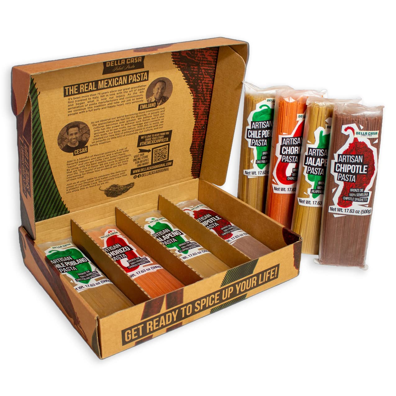 Amazon.com : DELLA CASA SELECT PASTA -Premium Artisan Flavored ...