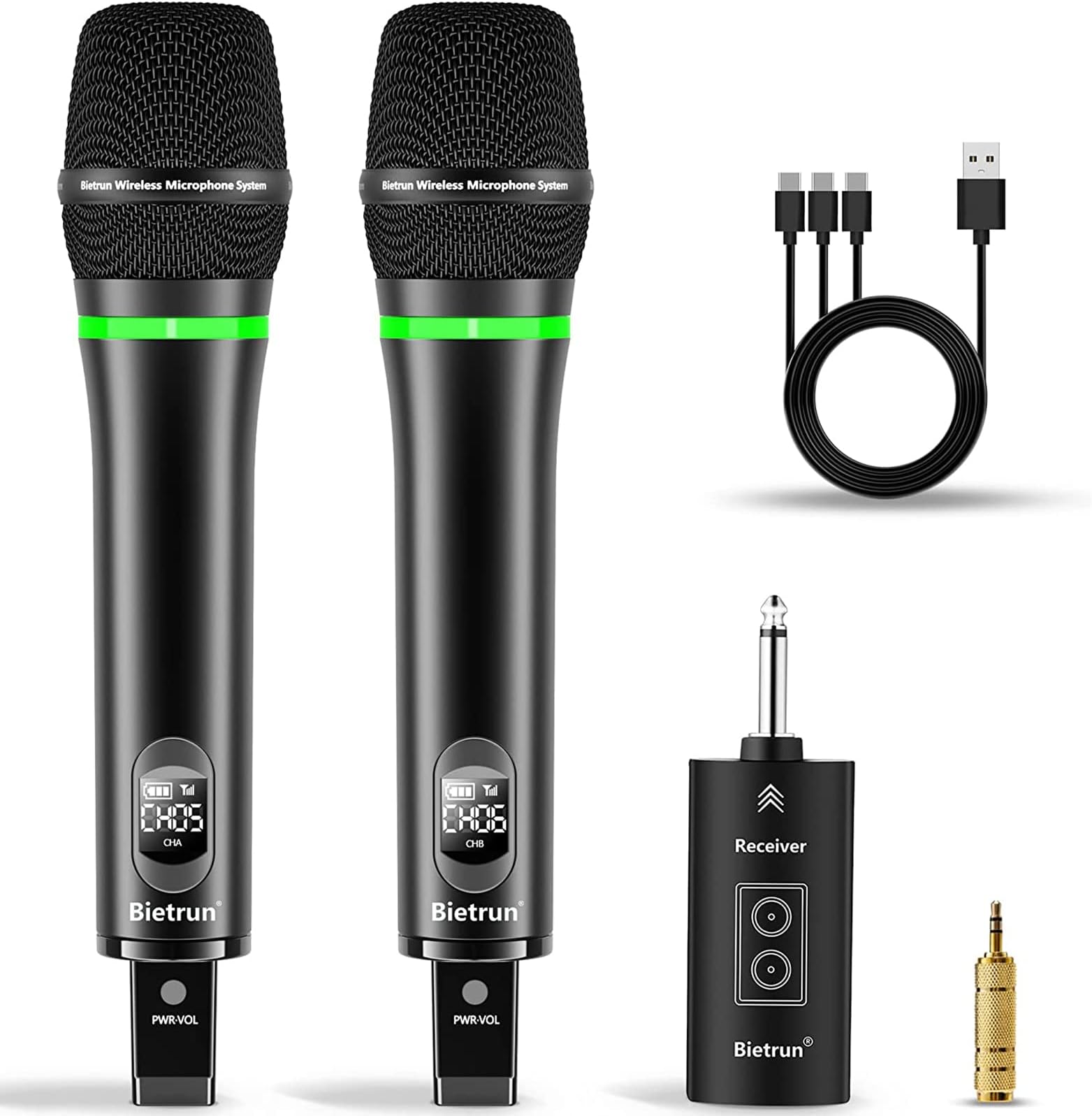 JBL Wireless Microphone Set - Set de 2 micros à main Bluetooth sans fil ...