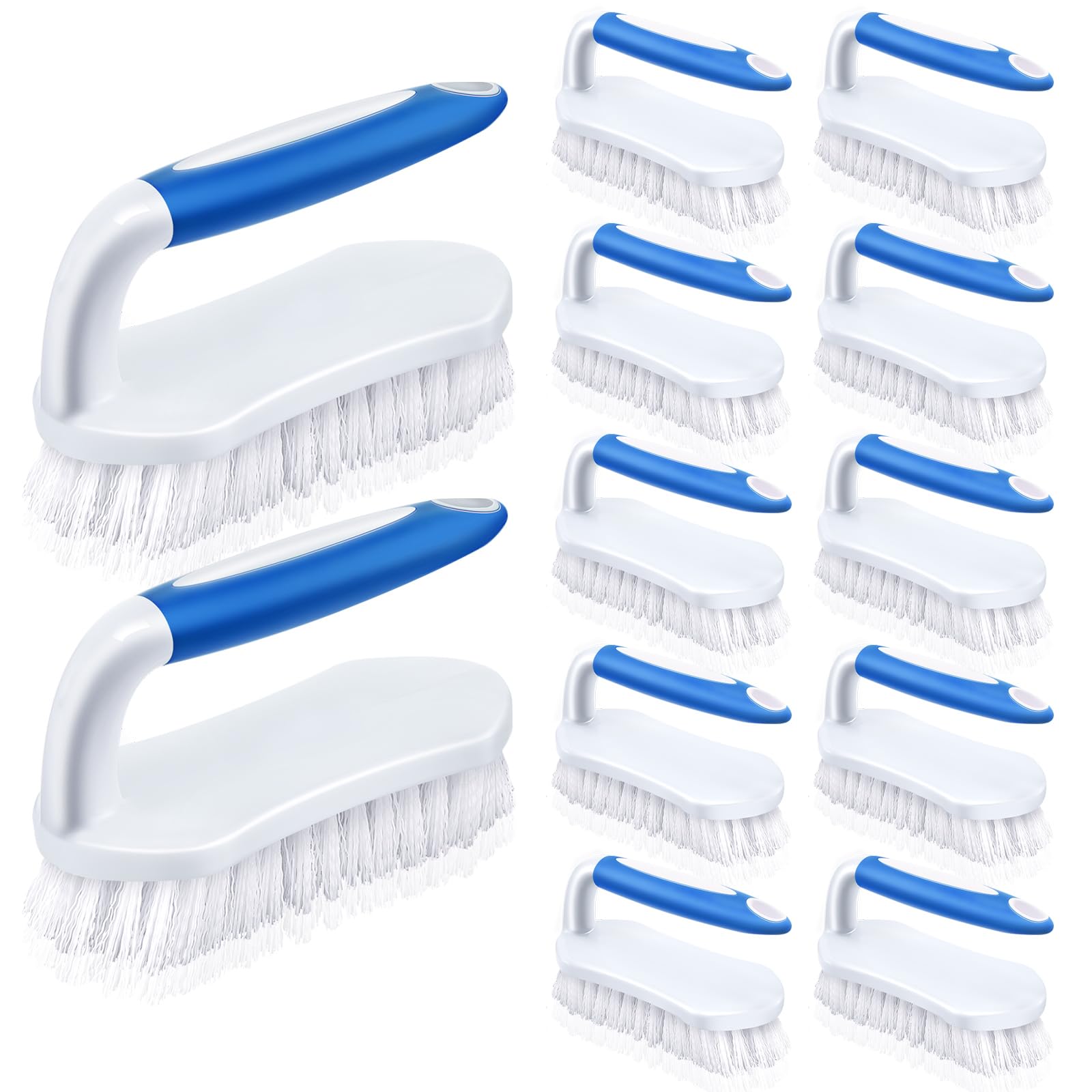 Amazon.com: Lallisa 12 Pcs Scrub Brush for Cleaning Comfortable to Grip ...