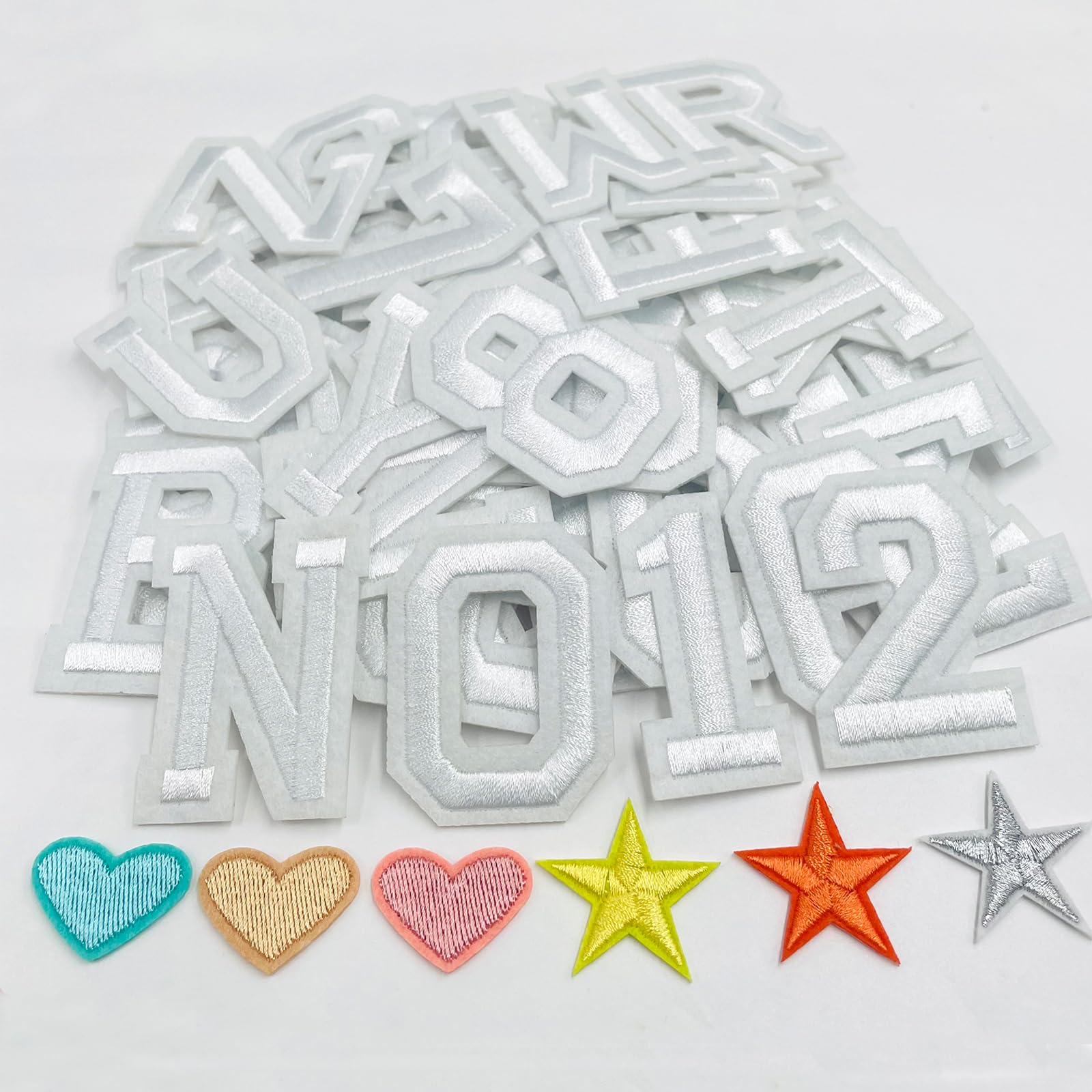 Amazon.com: Jongdari Iron On Letters and Numbers Patches for Clothing ...