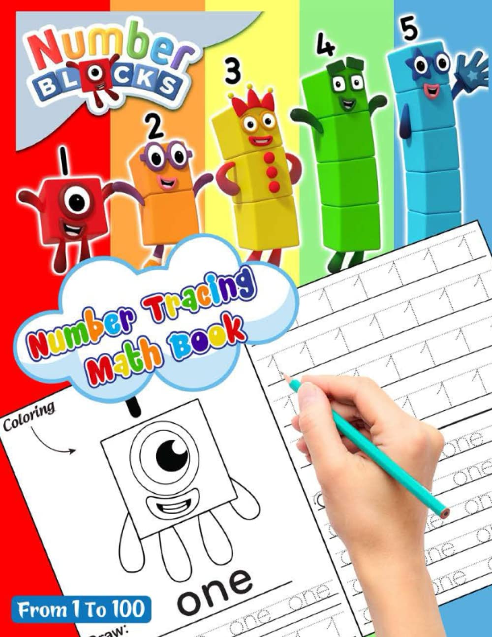 Buy NumberBlocks Tracing Math Book: Preschool Numbers Tracing Math ...