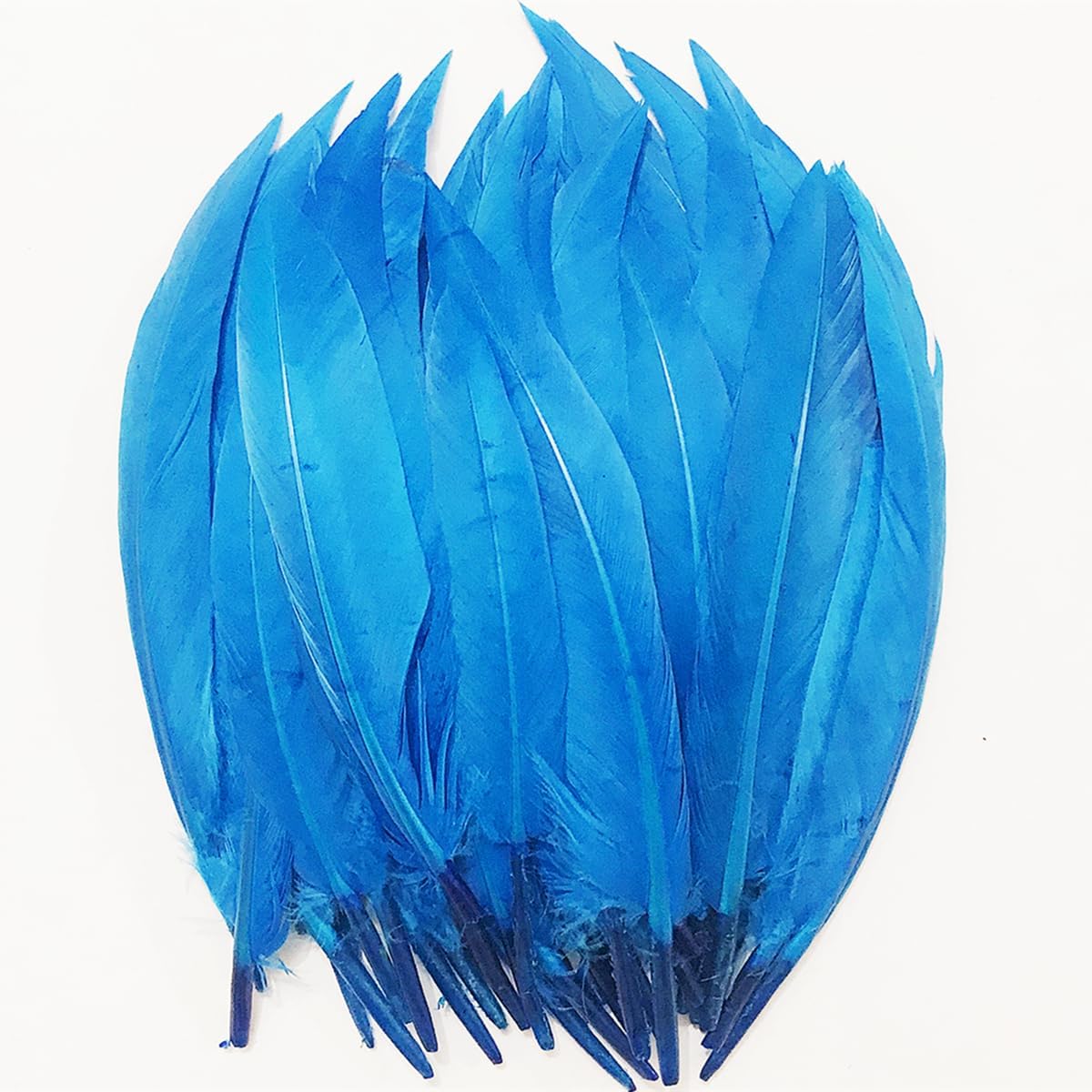 100Pcs Light Blue Feathers for Crafts 4-6 inch Long,10-15cm Beautiful ...