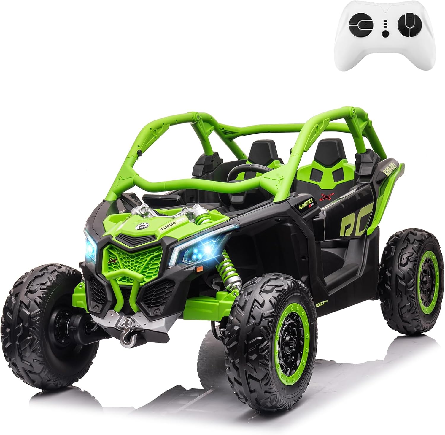 2 Seater Ride on UTV Car, Licensed Can-Am Electric Off-Road Car, 4WD ...