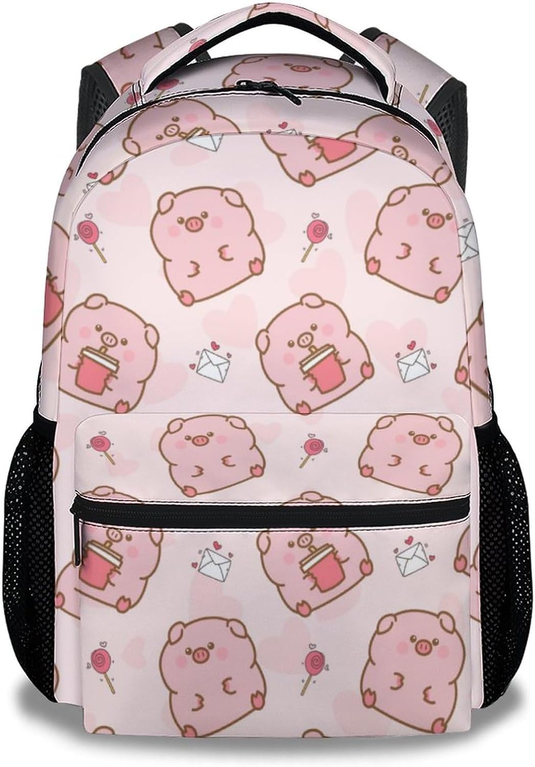 Amazon.com | UNIKITTY Pig Backpack for Girls Boys, 16 Inch Pink ...