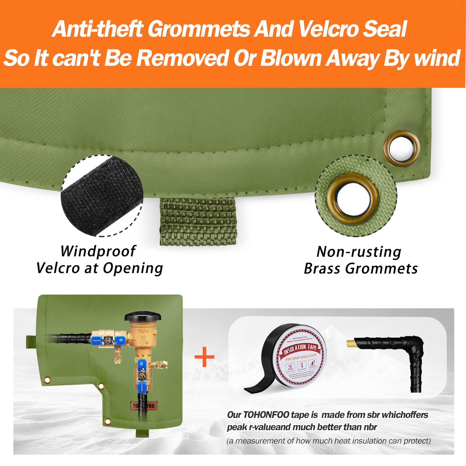 Snapklik.com : Backflow Preventer Cover Insulated Pouch