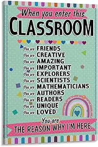 Amazon.com: Oh Happy Day Classroom When You Enter This Classroom Sign ...