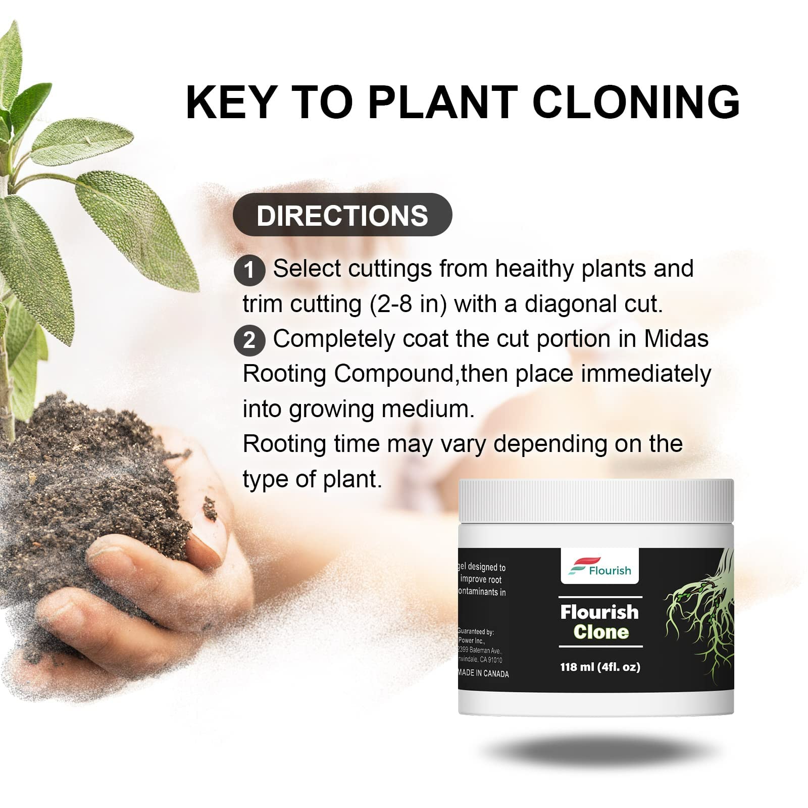 Snapklik.com : Flourish IBA Clone Rooting Hormone Gel - 2nd Gen ...