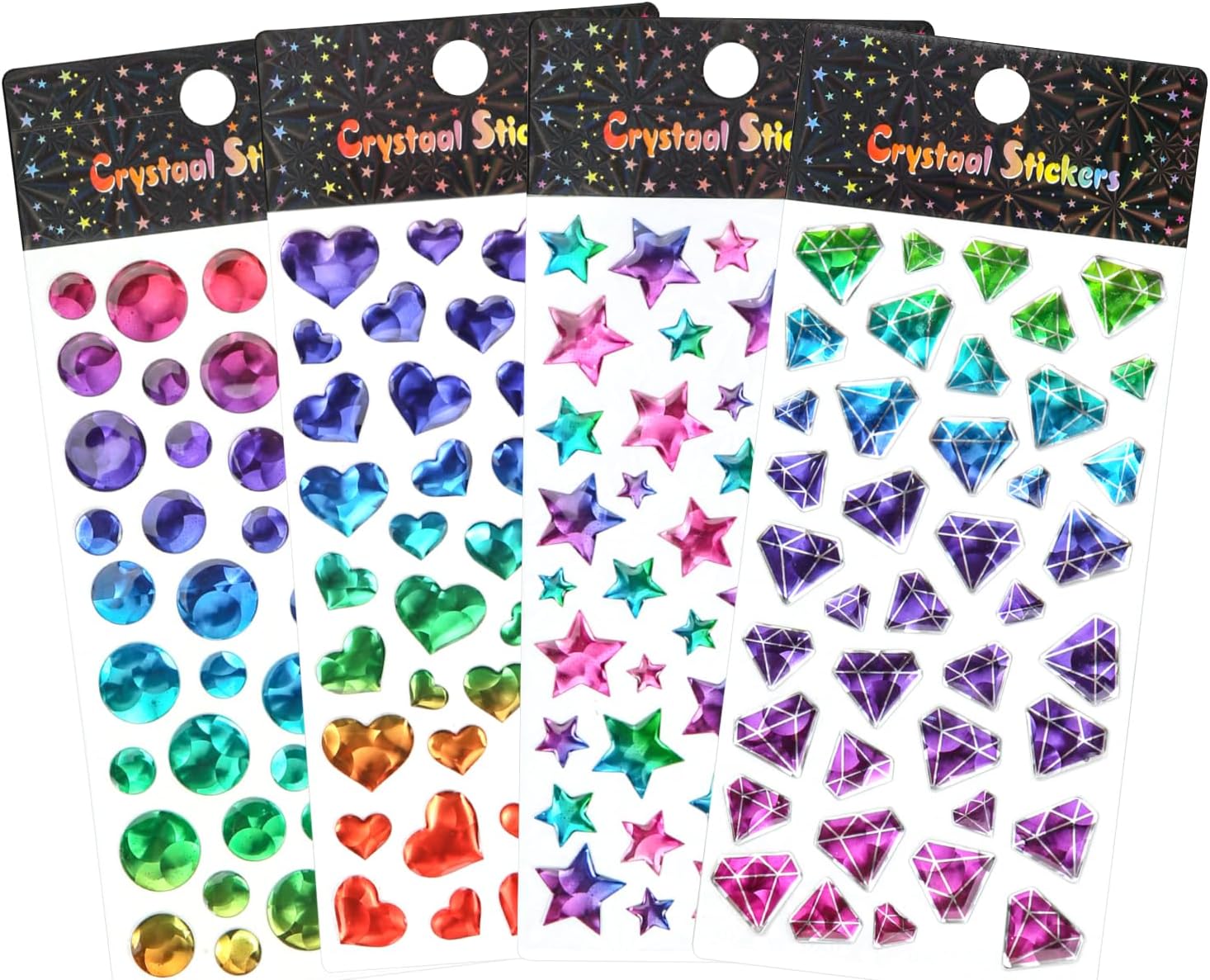 Hyakoz 4 Stück Aufkleber Sterne Aufkleber 3D Für Kinder Mädchen ...