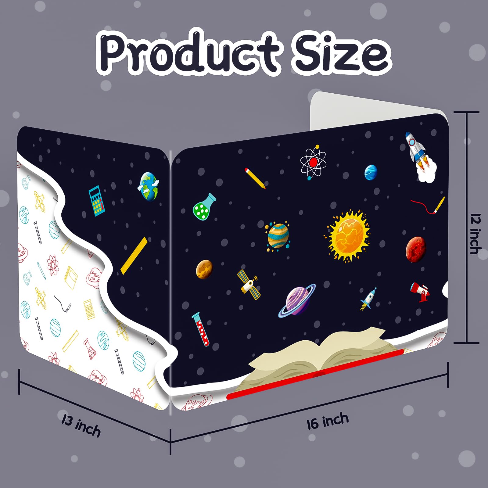 Snapklik.com : 24 Pack Privacy Shields For Student Desks, Colored ...