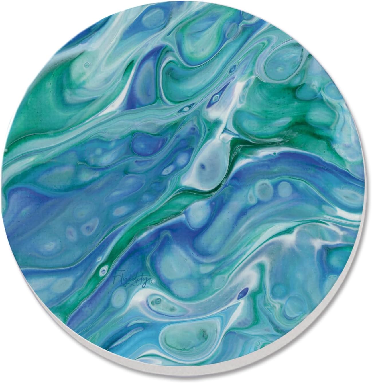 Amazon.com | Thirstystone Fluidity Ocean Splash Drink Coaster Set: Coasters