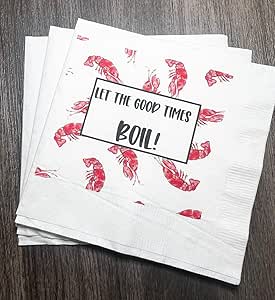 Amazon.com: Generic Crawfish Boil Let the Good Times Boil Summer Party ...