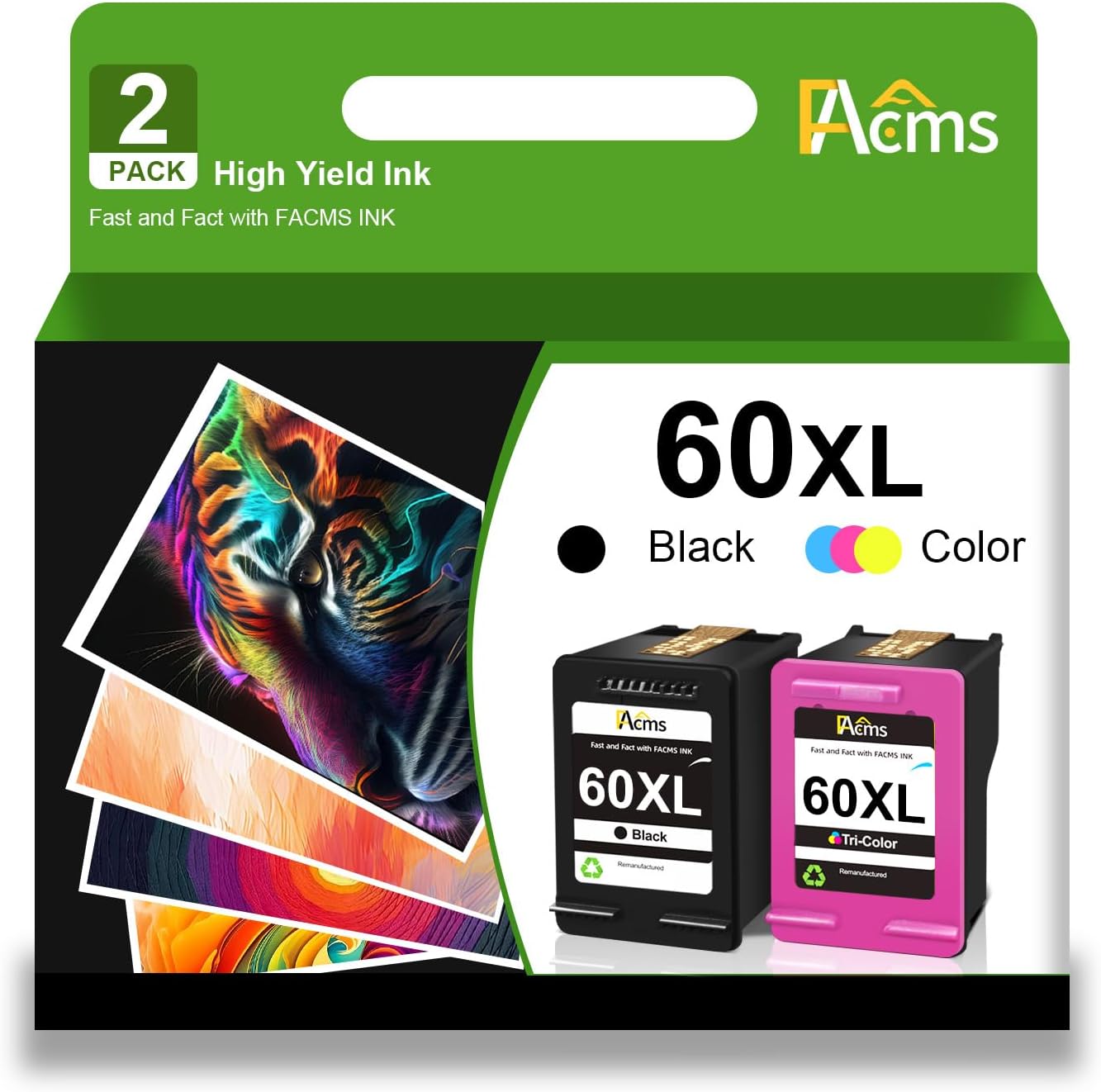 Amazon.com: 60XL Ink Cartridge Black and Color Combo Pack ...