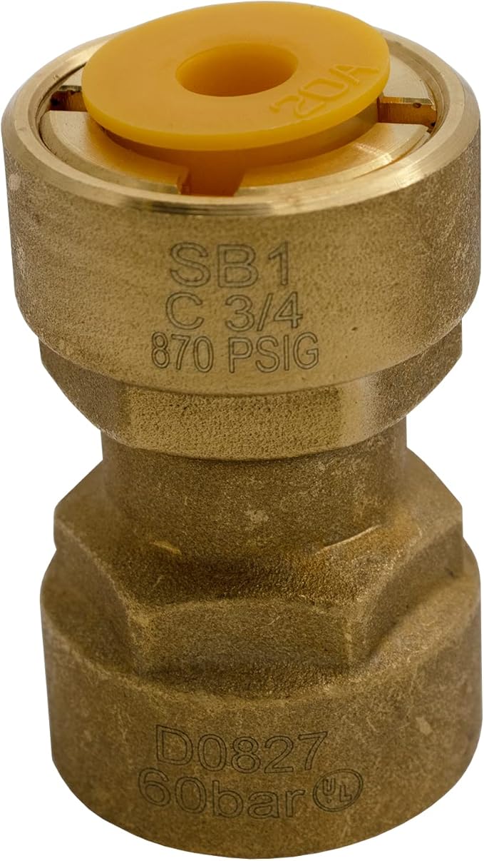 Amazon.com: Supplying Demand SB1 3/4 Inch Quick Connect HVAC Brass ...
