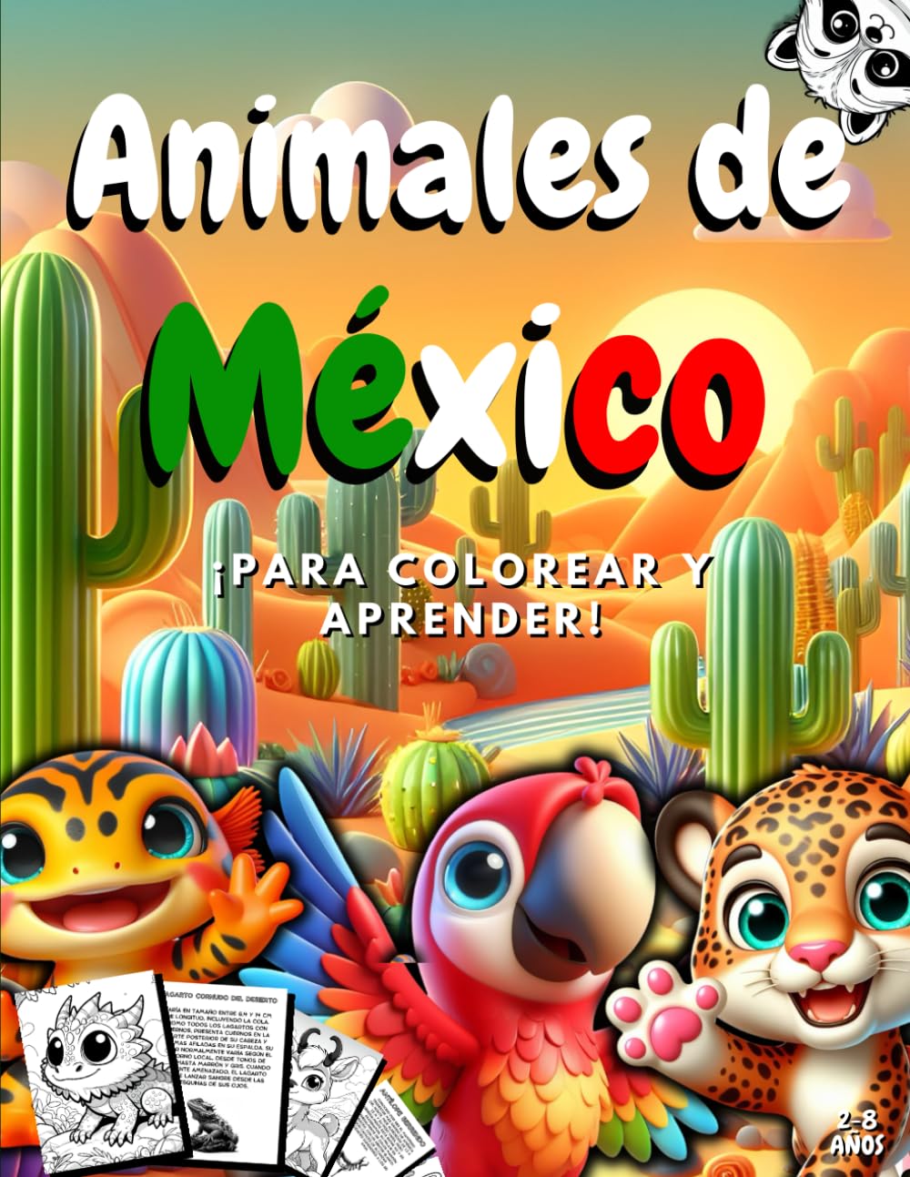 Animales de Mexico: ¡Para colorear y aprender! (30 animales mexicanos ...