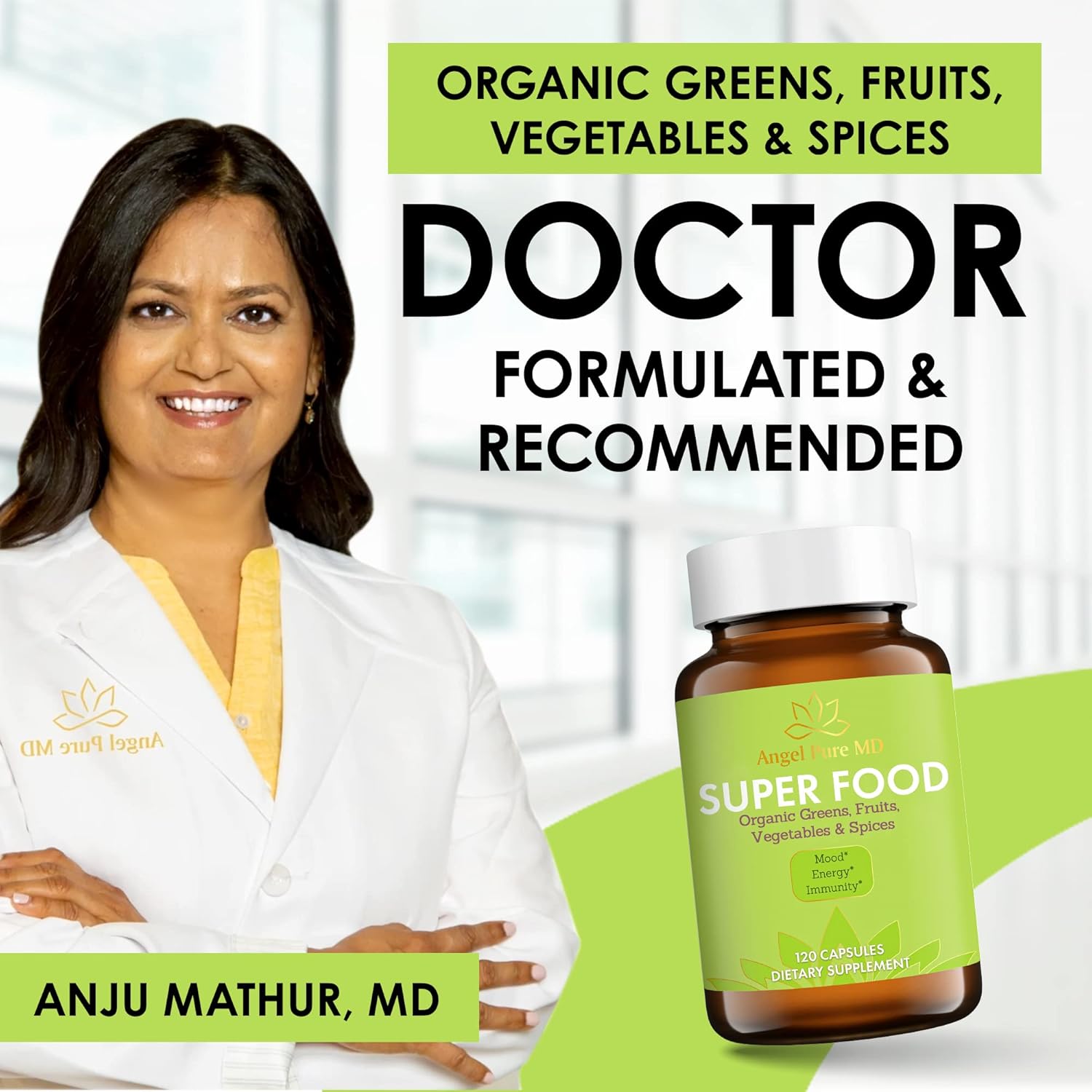 Angel Pure MD Super Food – Suplemento orgánico de frutas y verduras ...
