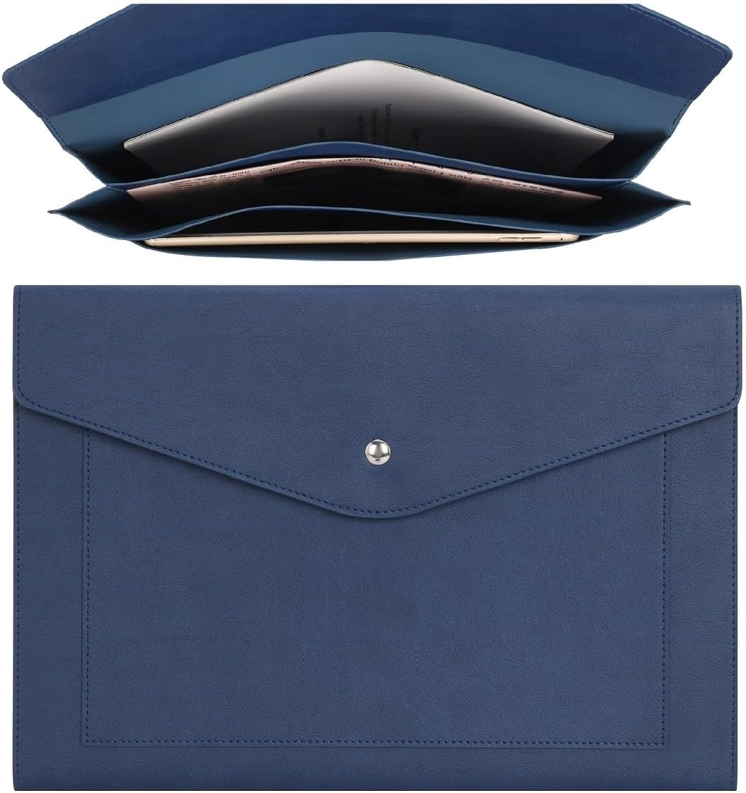 Amazon.com : Wason Expanding A4 Document File PU Leather Envelope Case ...