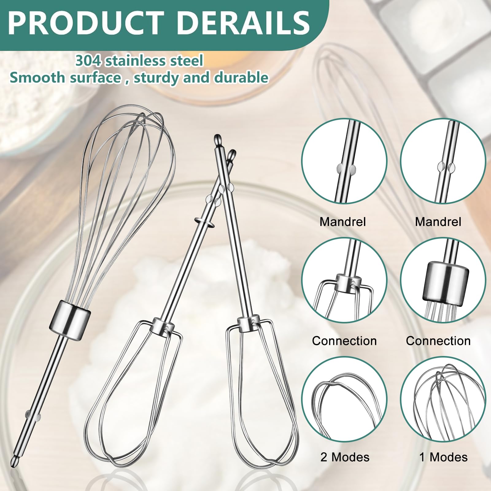 Hand Mixers For Baking Hand Mixer DL-pro Whisk Set Suitable For Tefal ...